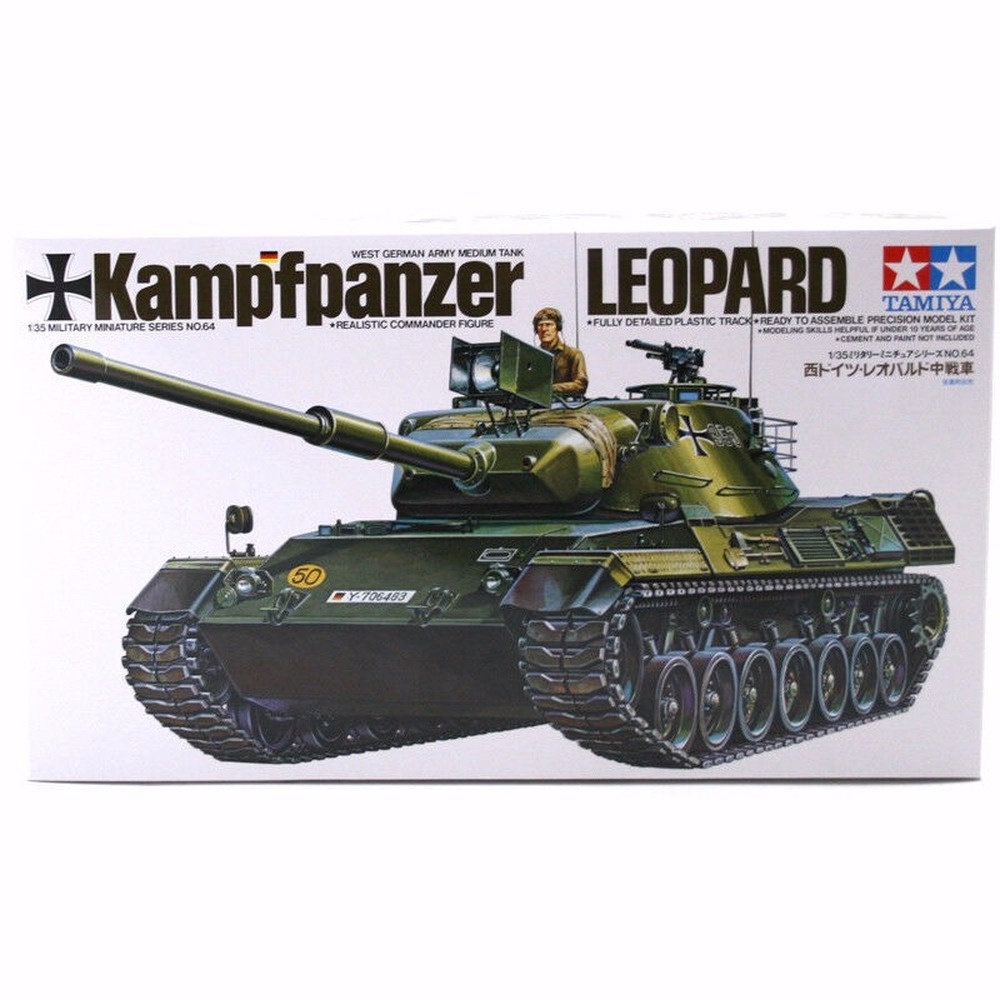 Tamiya 35064 Kampfpanzer German Leopard Tank Plastic Model Kit Scale 1/ ...