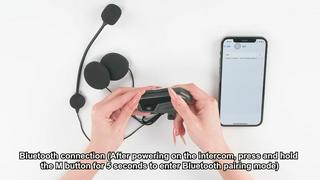 GEARELEC GX10 Motorcycle Helmet Intercom Headset For 10-Riders 2000M ...