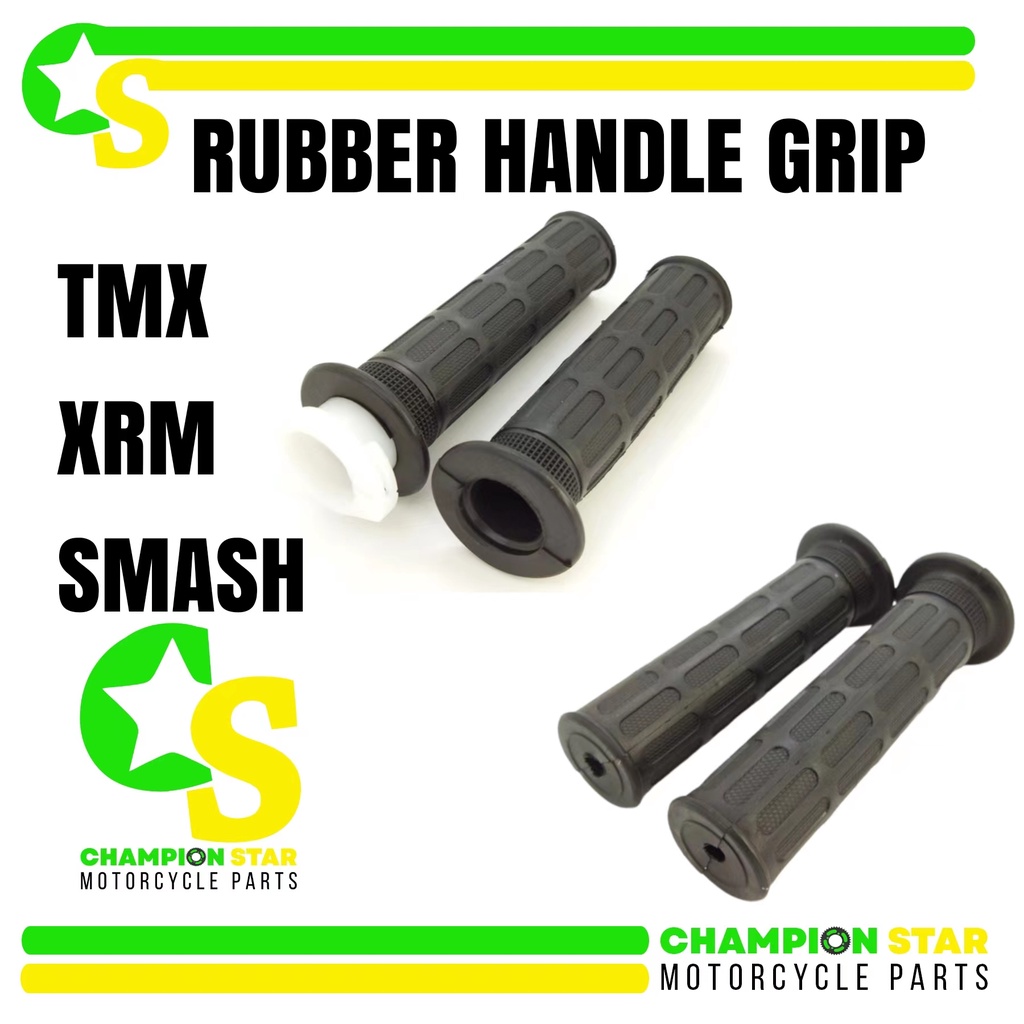 MOTORCYCLE PARTS RUBBER HANDLE GRIP SET FOR TMX/XRM/SMASH | Shopee ...