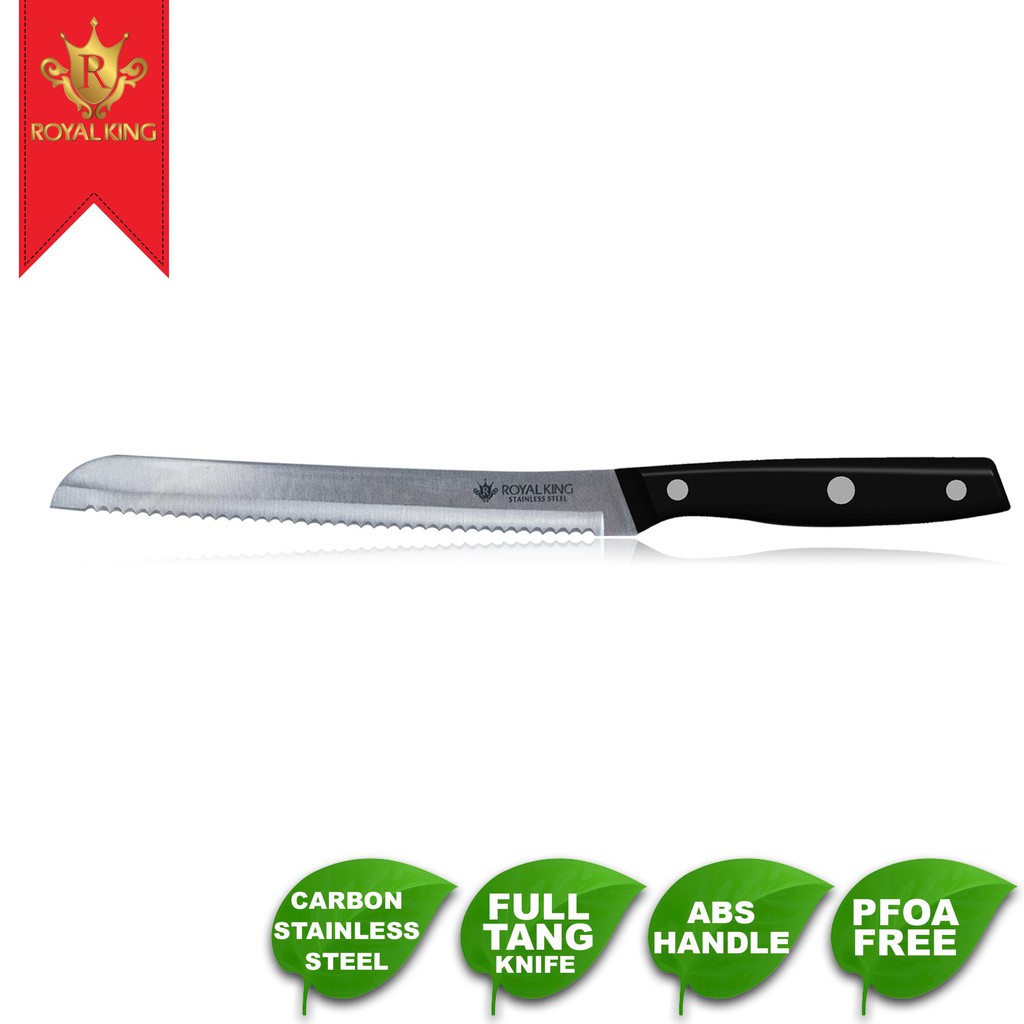 Royal King 8" Bread Knife Cake Knife Toaster Knife Loaf Knife Foot Long ...