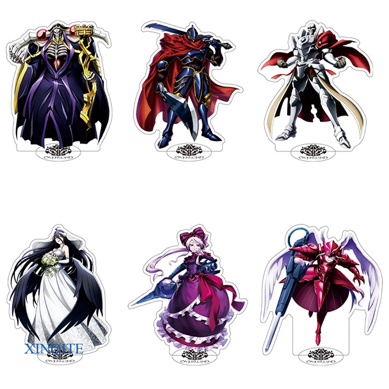 XINQITE Anime Overlord Figure Acrylic Stand Model Toy Ainz Ooal Gown ...