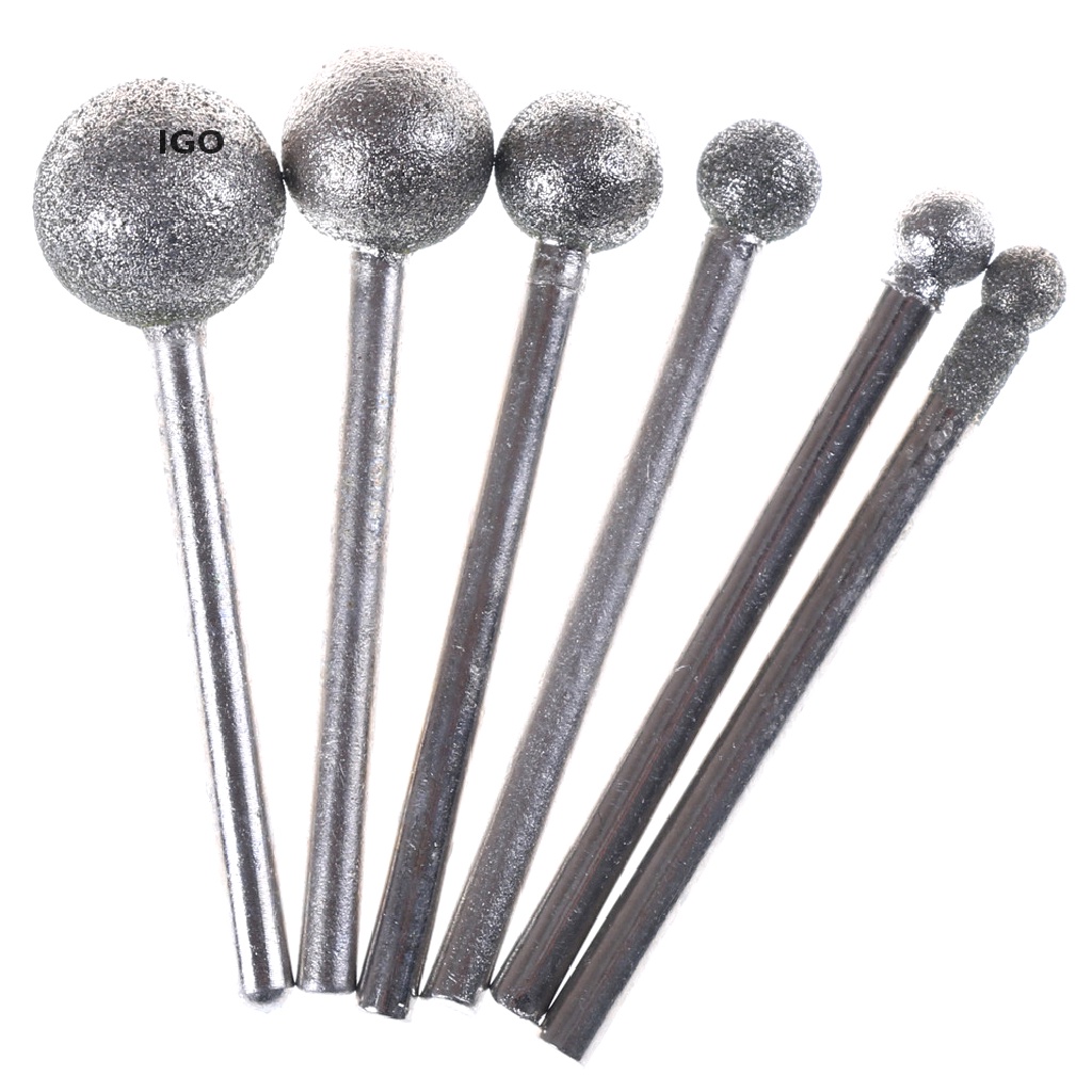 IGO 6pcs Round Grinding Wheel 3mm Round Shank for Rotary Tool on ...