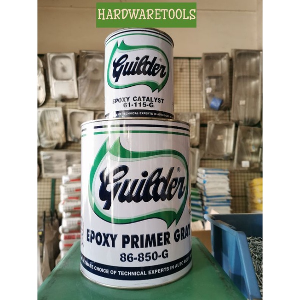 Guilder Epoxy Primer with Catalyst Gray / Red / White Gallon | Shopee ...