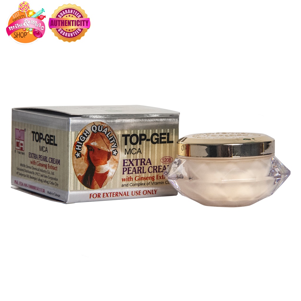 Top Gel Extra Pearl Cream plus/ Vit. C&E Ginseng | Shopee Philippines