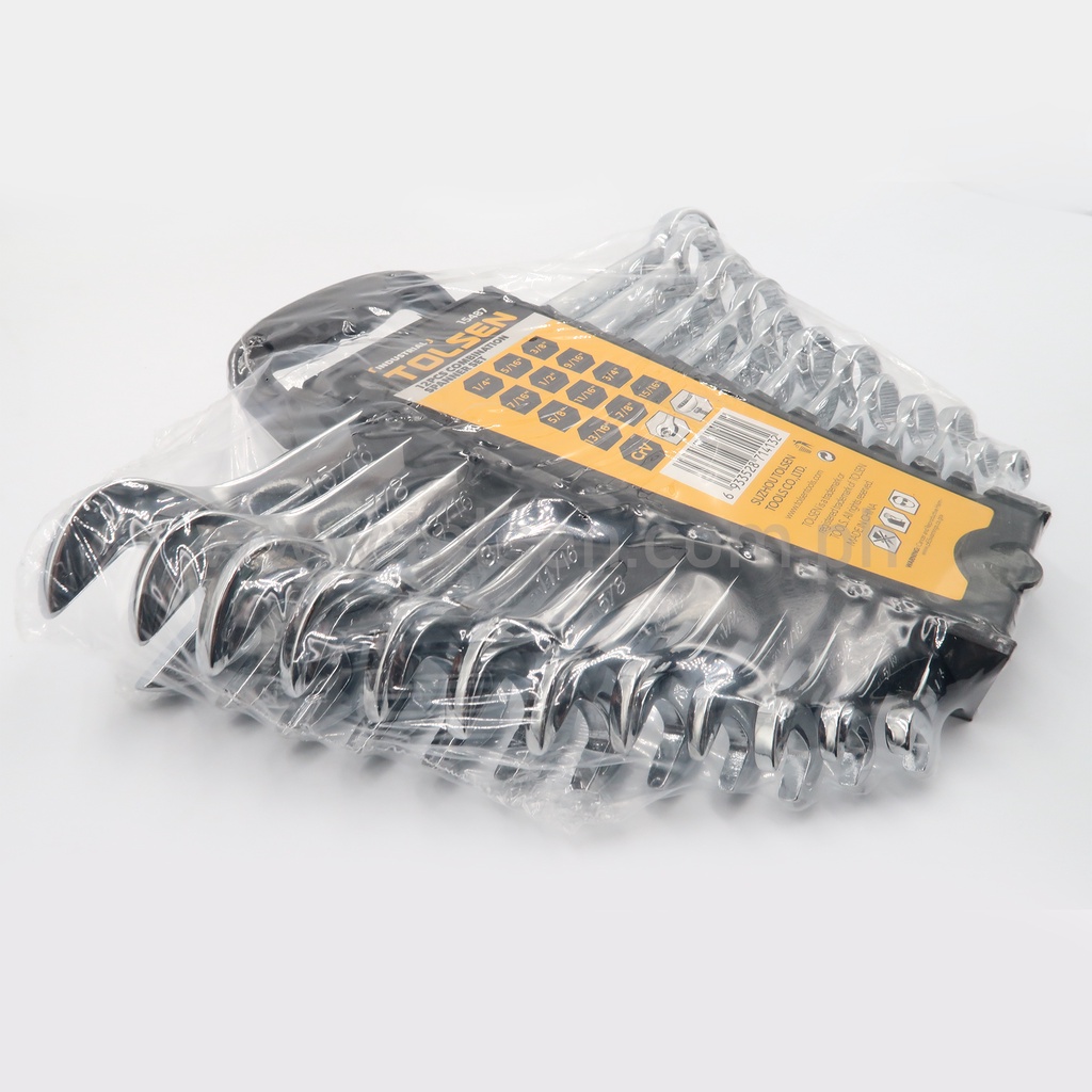 Tolsen 12pcs Combination Spanners Set [ONLINE EXCLUSIVE] (Inches ...