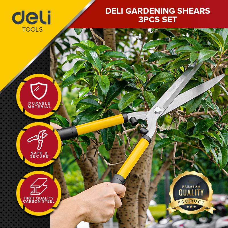 Deli Tool 3PC Gardening Shears Set | Shopee Philippines