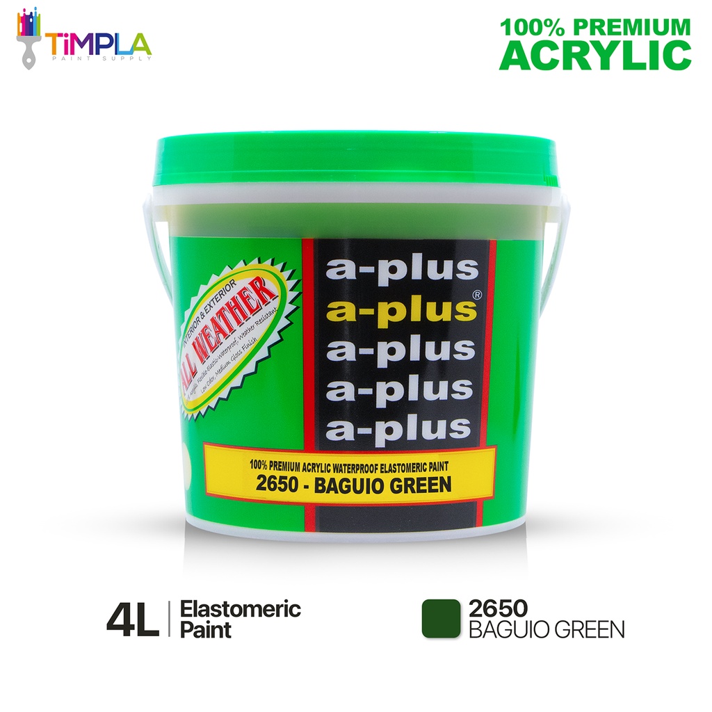A-Plus All Weather - 2650 Baguio Green. for Concrete, Wood, and Well ...
