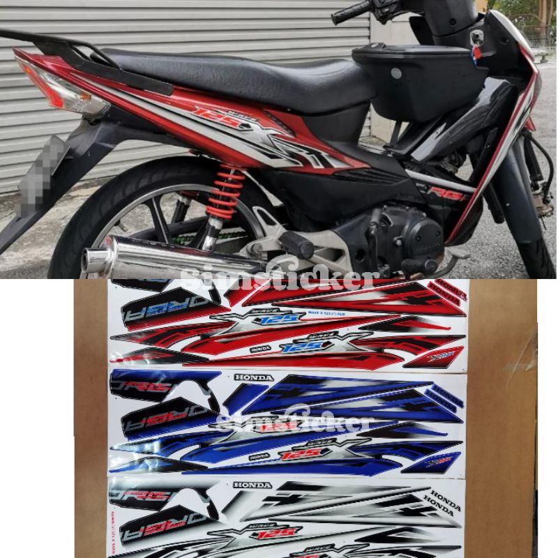 HONDA WAVE 125X (1) BODY STICKER | Shopee Philippines