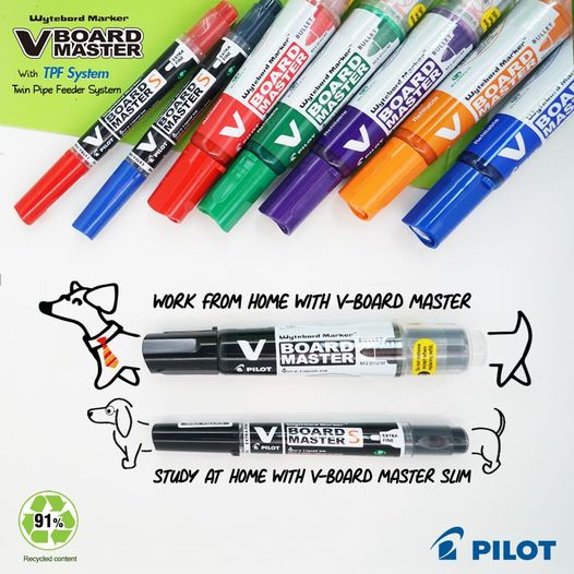 Pilot V Board Master Marker (Extra Fine & Medium) | Shopee Philippines