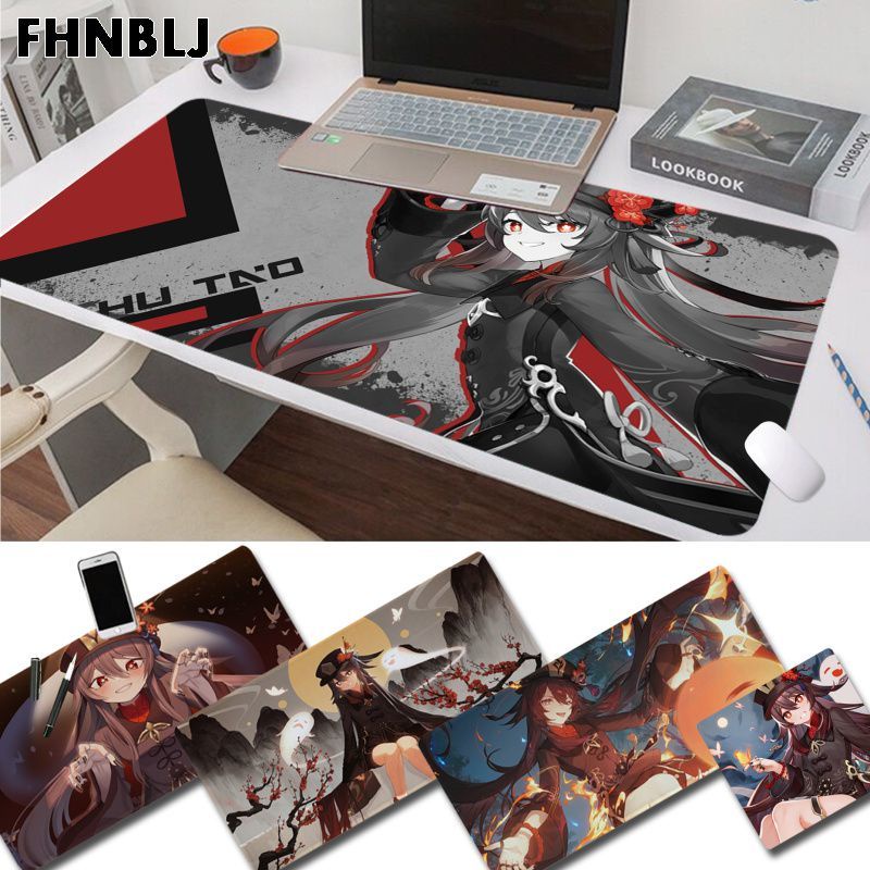 Hu Tao Genshin Impact Gaming Player Desk Laptop Rubber Mouse Mat Size ...