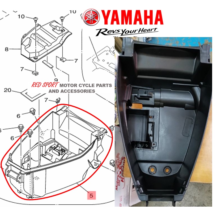 U-BOX YAMAHA MIO I 125 YAMAHA GENUINE PARTS | Shopee Philippines