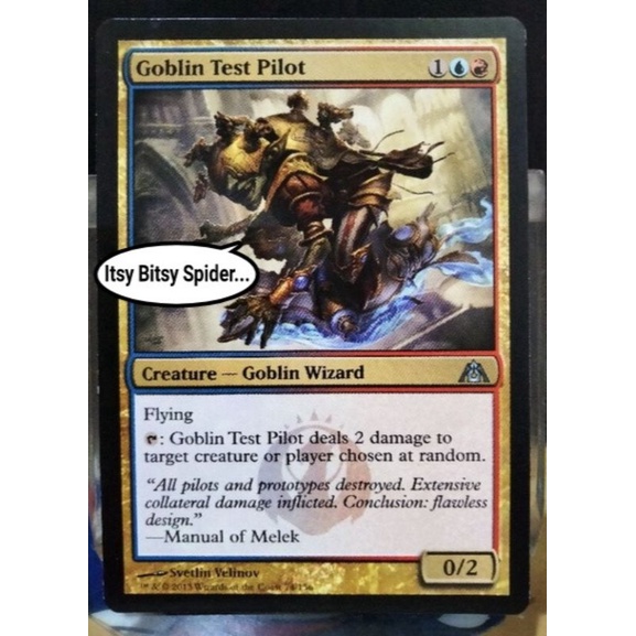Magic: The Gathering(MTG) Card Goblin Test Pilot Dragon's Maze | Shopee ...