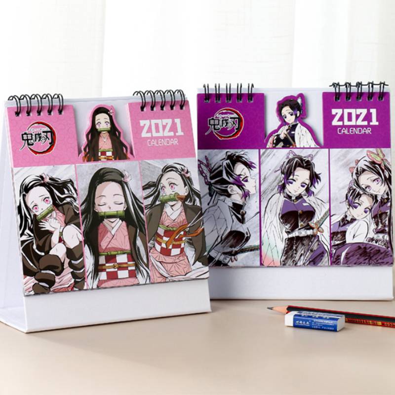 Anime Demon Slayer Kimetsu No Yaiba Desk Calendar Literary and Art ...