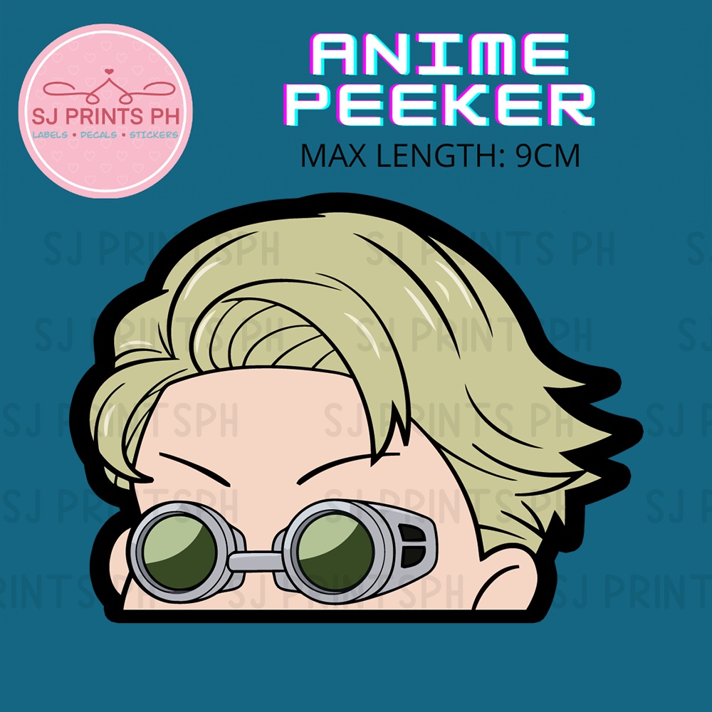 [PART 3] Anime Peeking Stickers| Waterproof laminated vinyl | Shopee ...
