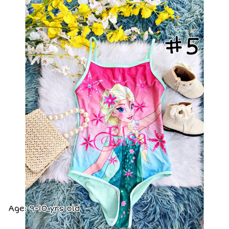 Disney Princess One Piece Swimsuit for kids girl (D) | Shopee Philippines