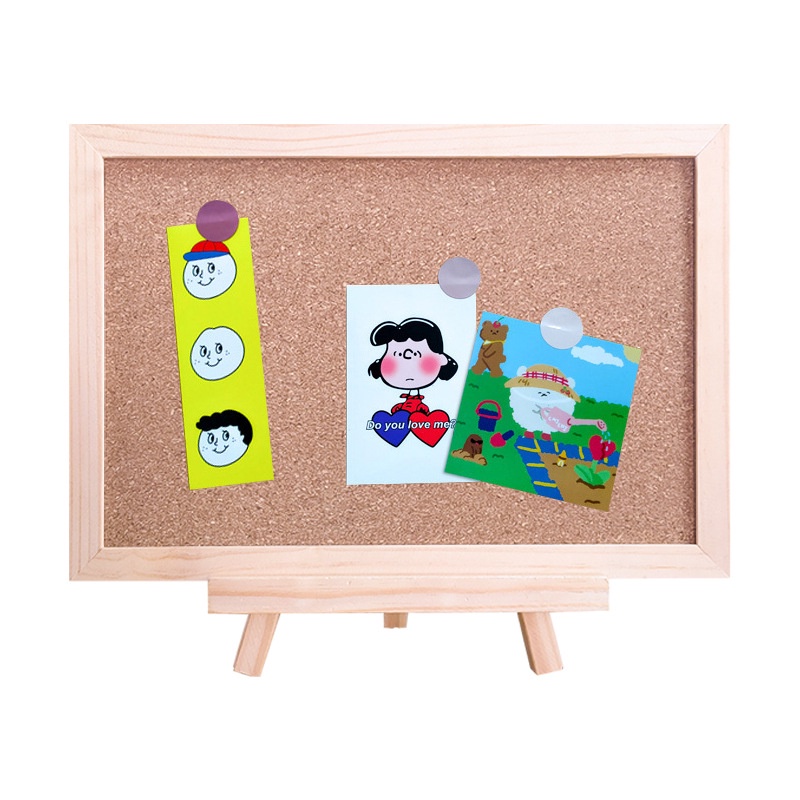 Wood Board Message Board Wooden Frame Bulletin Cork Message Board Photo ...