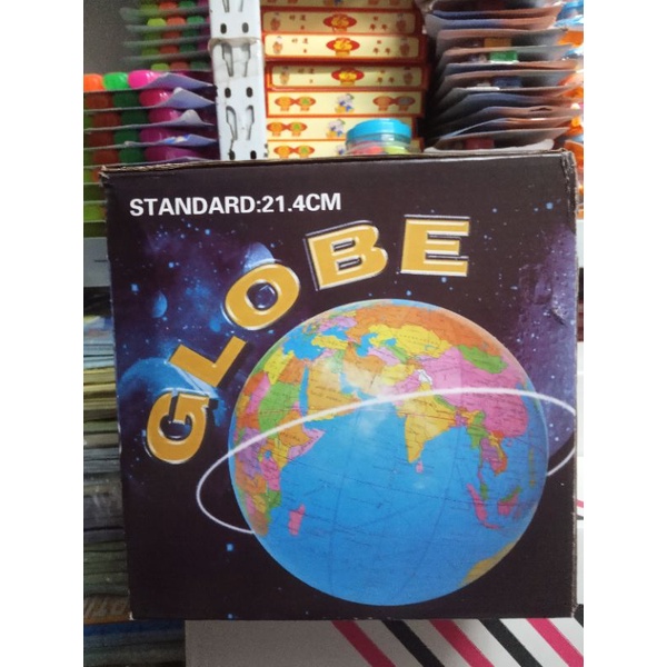 World map globe rotating map educational Learning Geography | Shopee ...