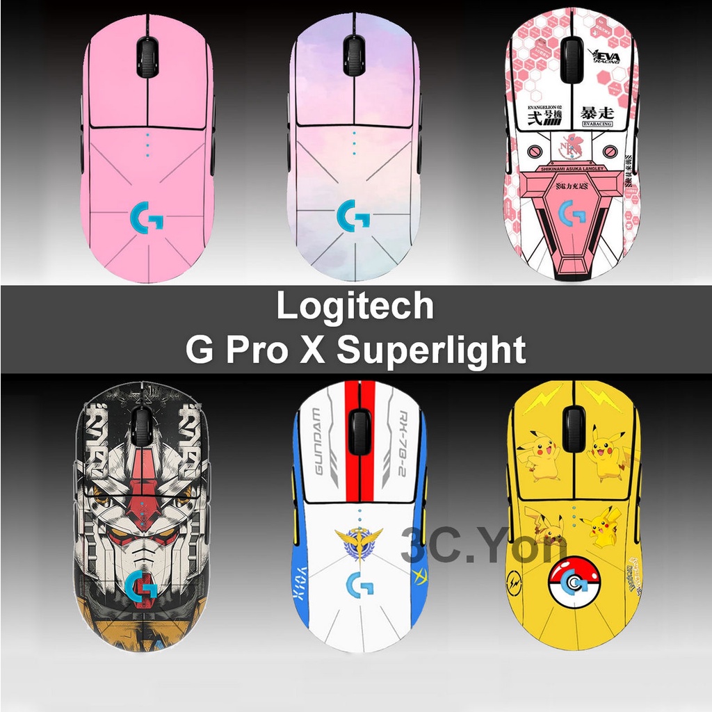 Mouse Skin Logitech G Pro X Superlight Set for Matte Sticker Anti-slip ...
