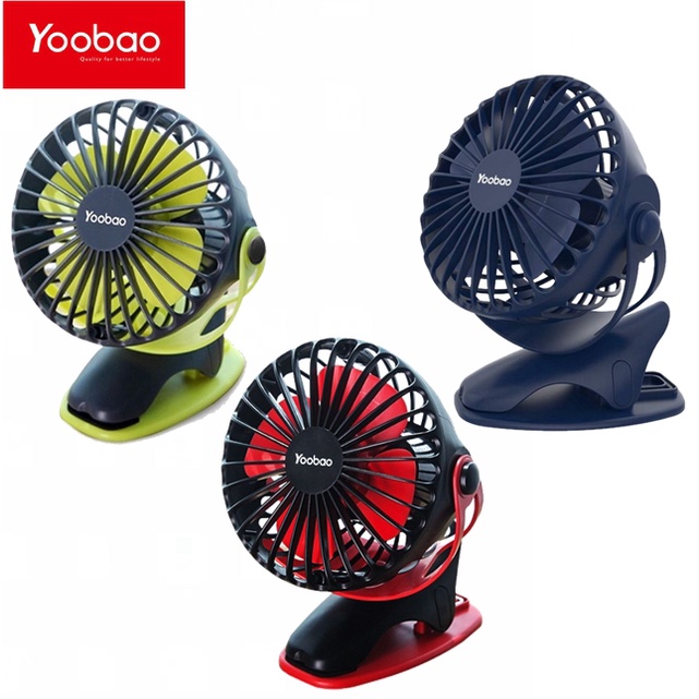 Yoobao Y-F04 Stroller Fan Noiseless Rechargeable Handheld Clip Fan ...