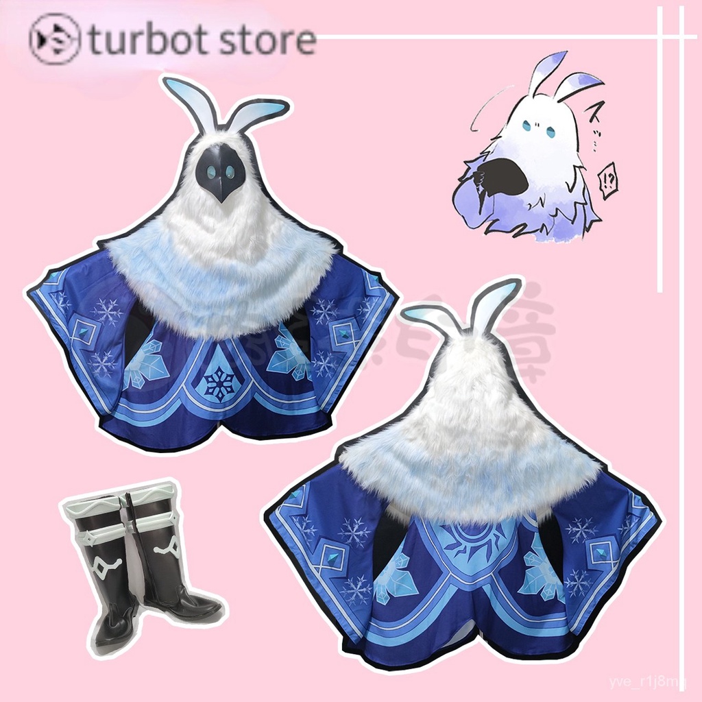 Genshin Impact Cosplay Ice Attribute Abyss Mage Costume Custom Cos Suit ...