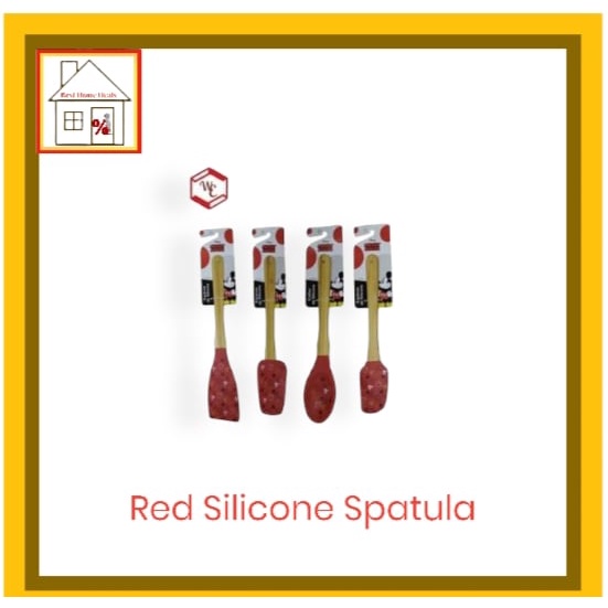 Mickey Mouse Set Red Silicone Spatula Spoon Scraper Turner (4pcs ...