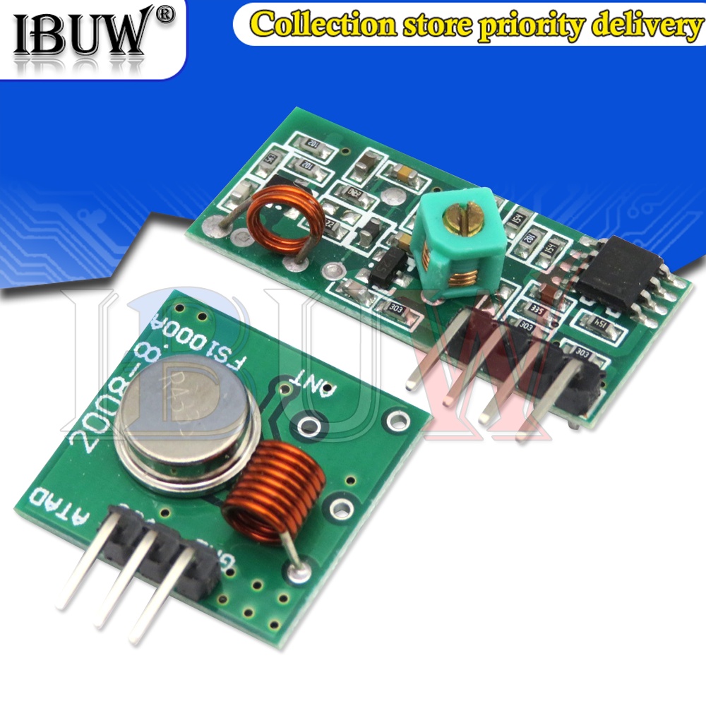 1PCS 433Mhz RF Wireless Transmitter Module and Receiver Kit 5V DC ...