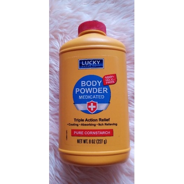 Pure Cornstarch Body Powder Medicated 227g 100% Talc Free triple action ...