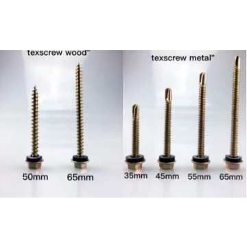 (PER 100PCS)Tex Screw Metal Wood ,text screw,self drilling screw roof 1inch(25mm) to 3inches ...