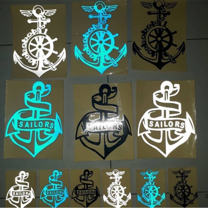 Anchor STICKER Light Up Car STICKER ANCHOR STICKER Motorcycle ANCHOR ...