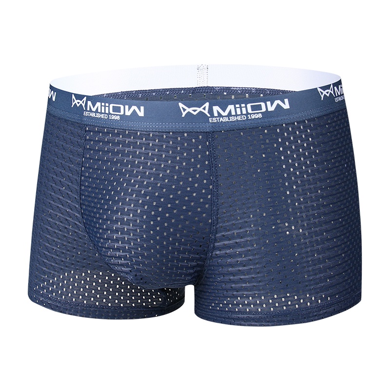 MiiOW Popular Breathable Nylon Letter Underwear Mens Boxer Homme LOGO ...