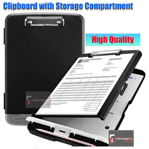 Clipboard with Storage, Heavy Duty Plastic Nursing Clipboard, High ...