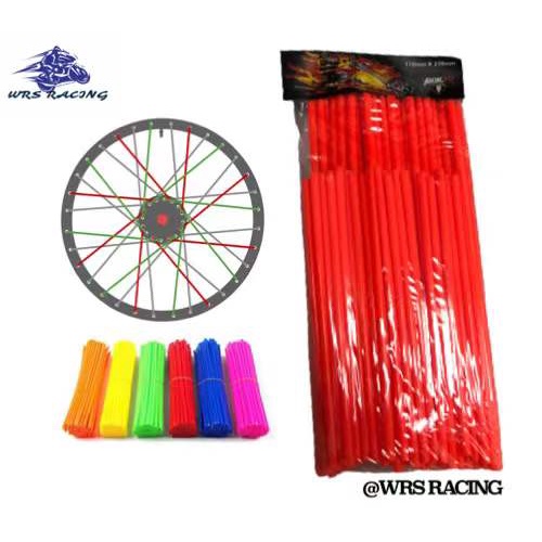 WRS 72 pcs bike Motorcycle rios cover/spoke cover plain colors | Shopee ...