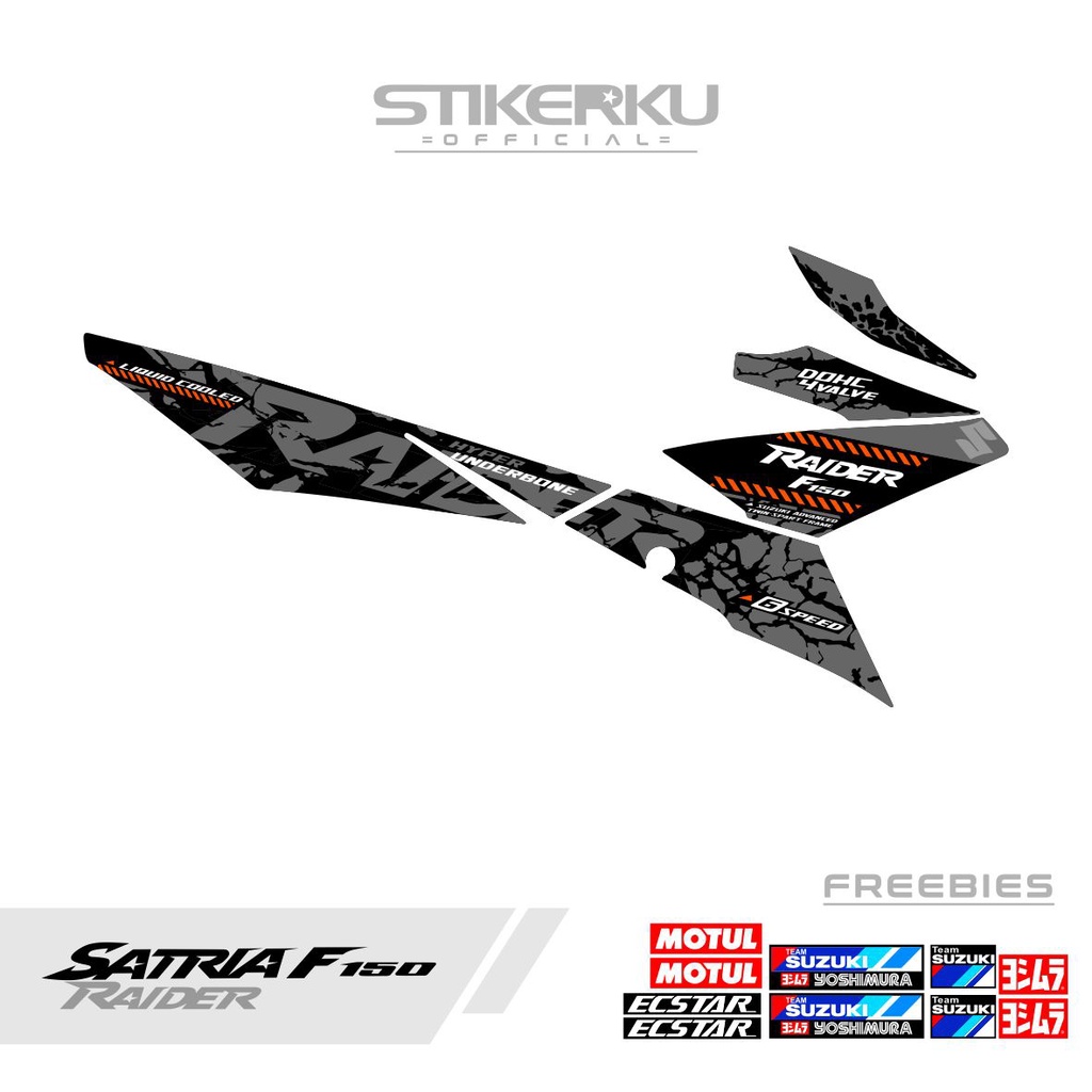 Suzuki SATRIA F 150 RIDER EDITION / STICKER / STRIPING / SATRIA FU ...
