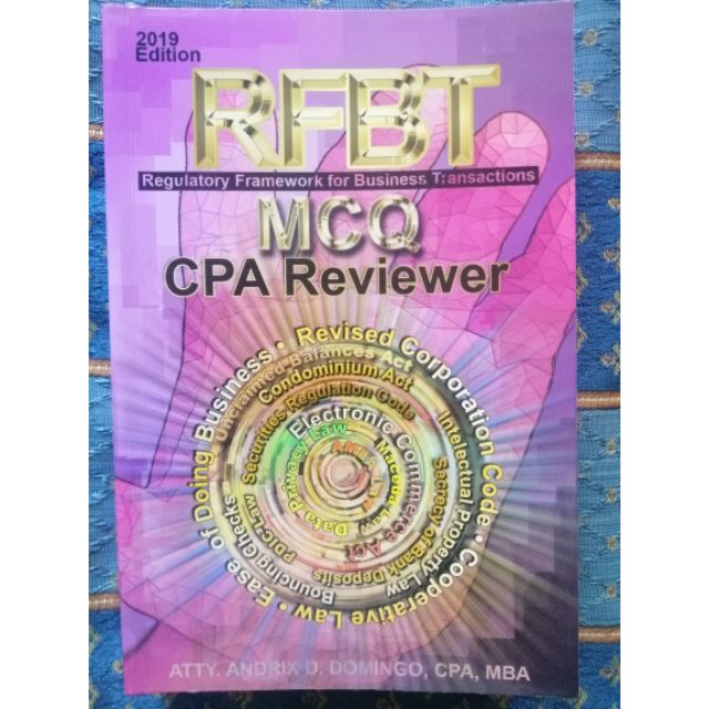 Andrix Domingo: RFBT MCQ CPA Reviewer | Shopee Philippines
