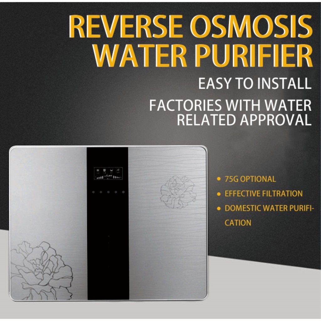 5 Stage 75GPD Reverse Osmosis Water Purifier High Tech Compact Easy To ...