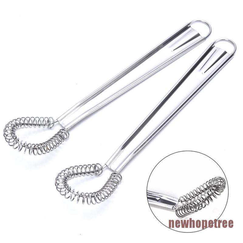 NTPH 20cm Stainless Steel Magic Hand Held Spring Whisk Mini Kitchen ...