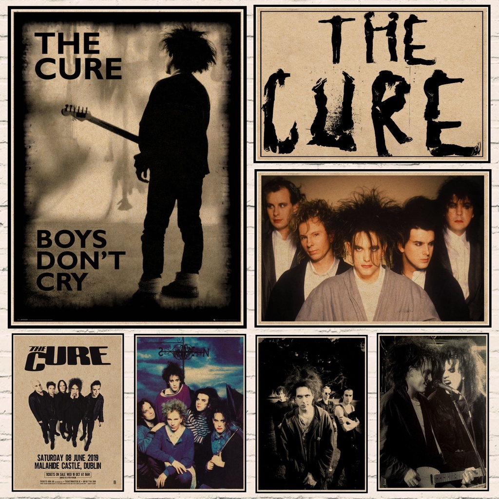 Vintage The Cure Rock Poster Home Decor Kraft Paper Posters Retro ...