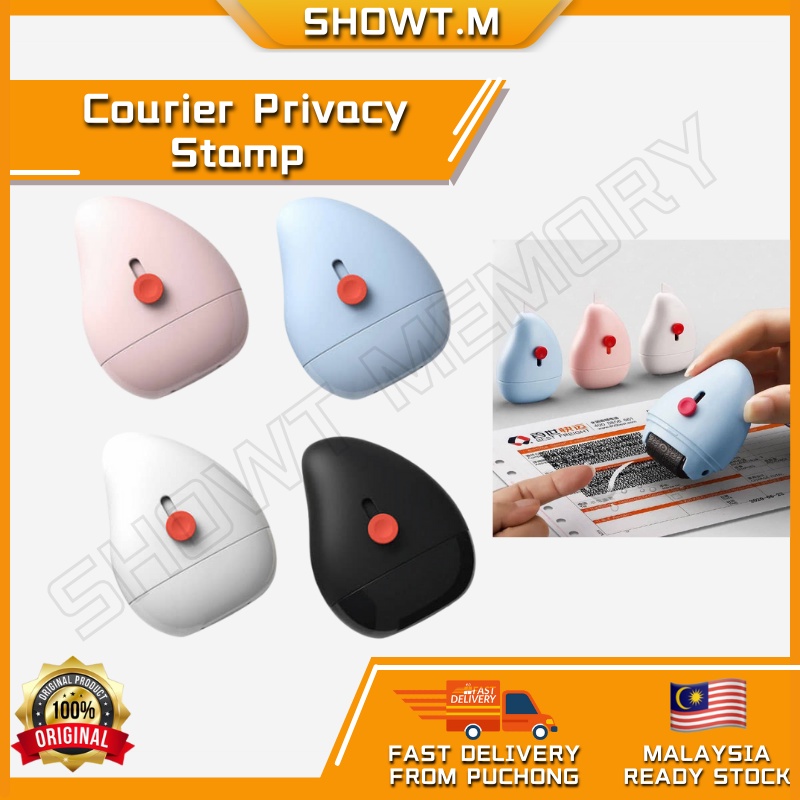 Courier AWB Privacy Cover Stamp Protection Security Roller Chop Stamp ...