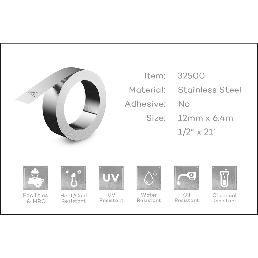 5Rolls 32500 35800 31000 Non-Adhesive/Adhesive stainless steel/Aluminum ...