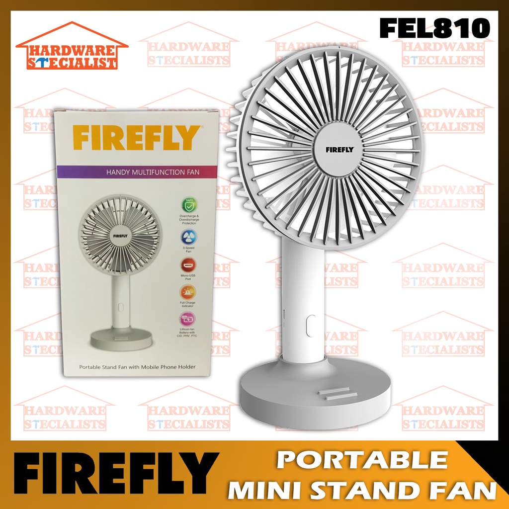 Firefly Portable Stand Fan with Mobile Phone Holder FEL810 Original ...