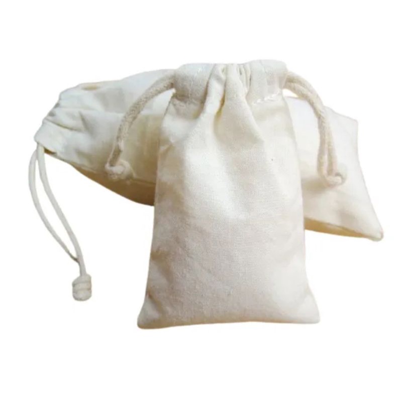 drawstring pouch plain canvas katcha string | Shopee Philippines