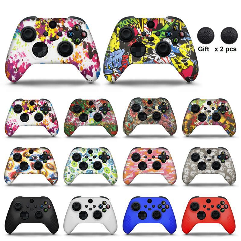Xbox Series X Controller Gamepad Camo Silicone Cover Rubber Skin Grip ...