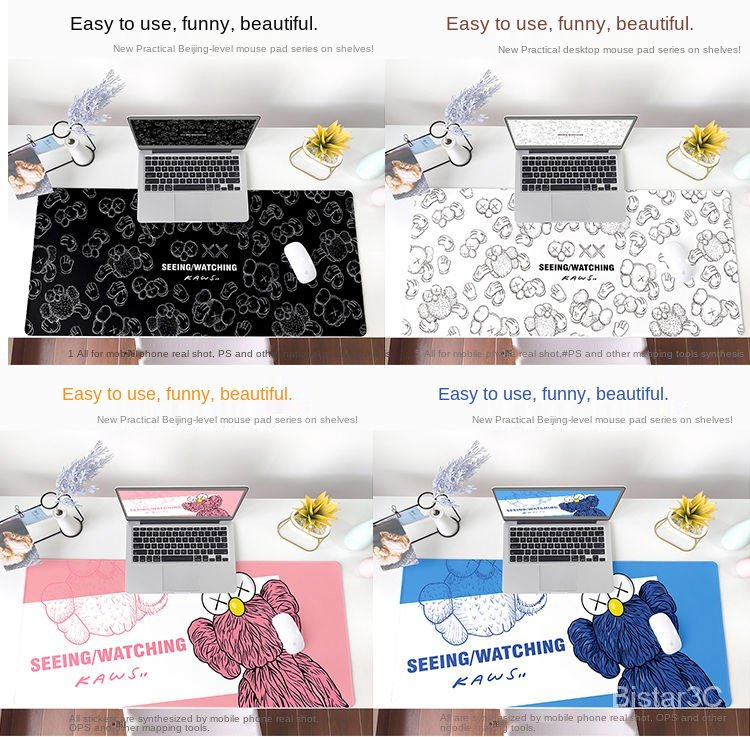 KAWS Sesame Street Mouse Pad Oversized Desk Medium and Small Size ...