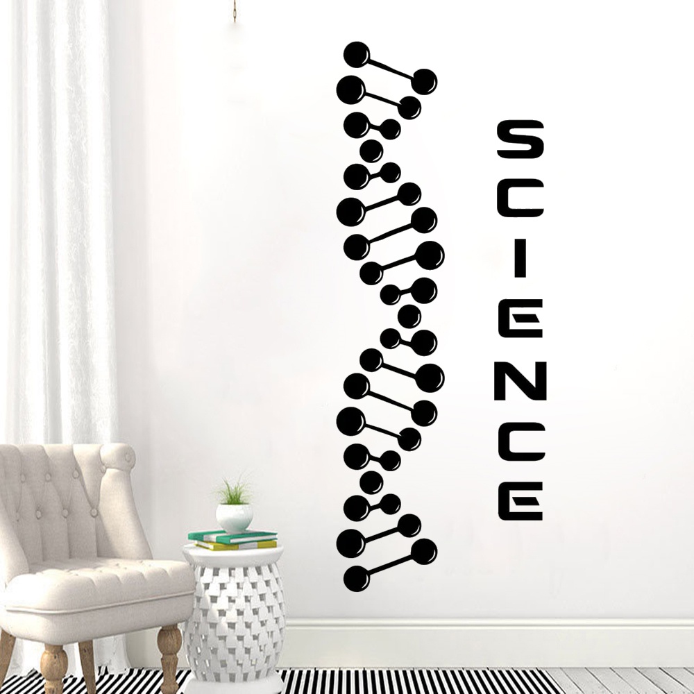 Science Wall Decals Vinyl Classroom Sign DNA Stickers School Education ...
