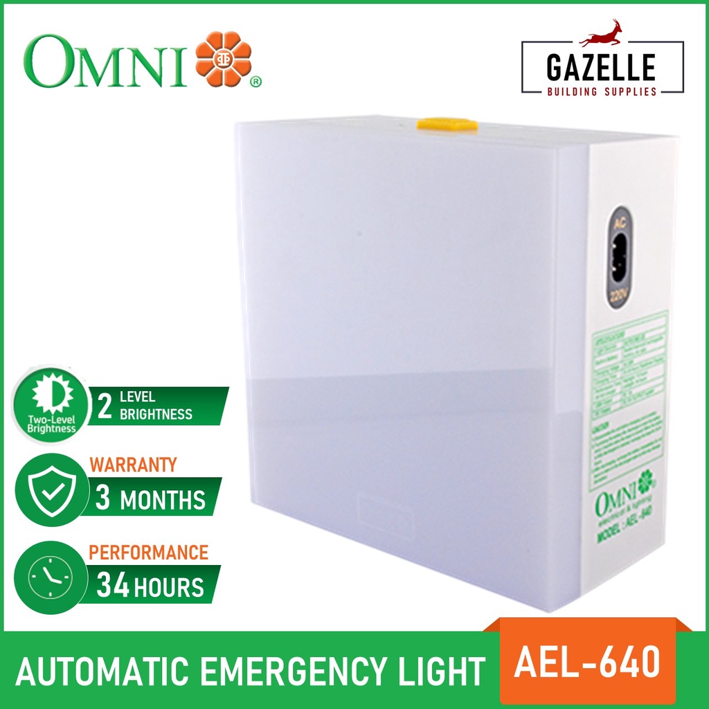 OMNI Rechargeable Lamp Emergency Light - AEL-200 / AEL-010 / AEL-100 / AEL-T30 / AEL-T60 / AEL ...