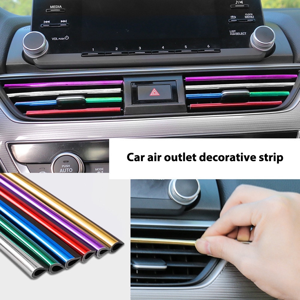10 piecechrome style car molding air vent trim strip air conditioning ...