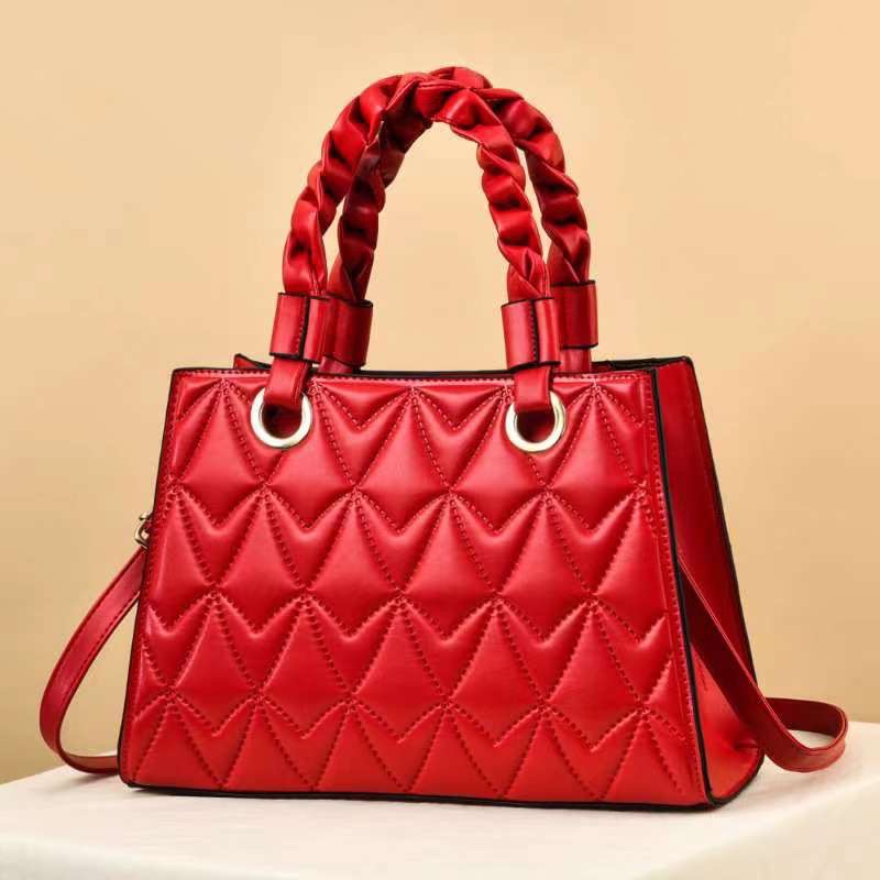 AW 2022 new fashion trend women's bag sewing thread handbag | Shopee ...