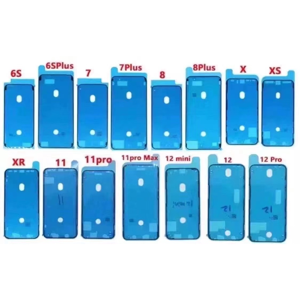 Waterproof Sticker For 6S-15 Pro Max Pre-Cut LCD Display Frame Bezel ...
