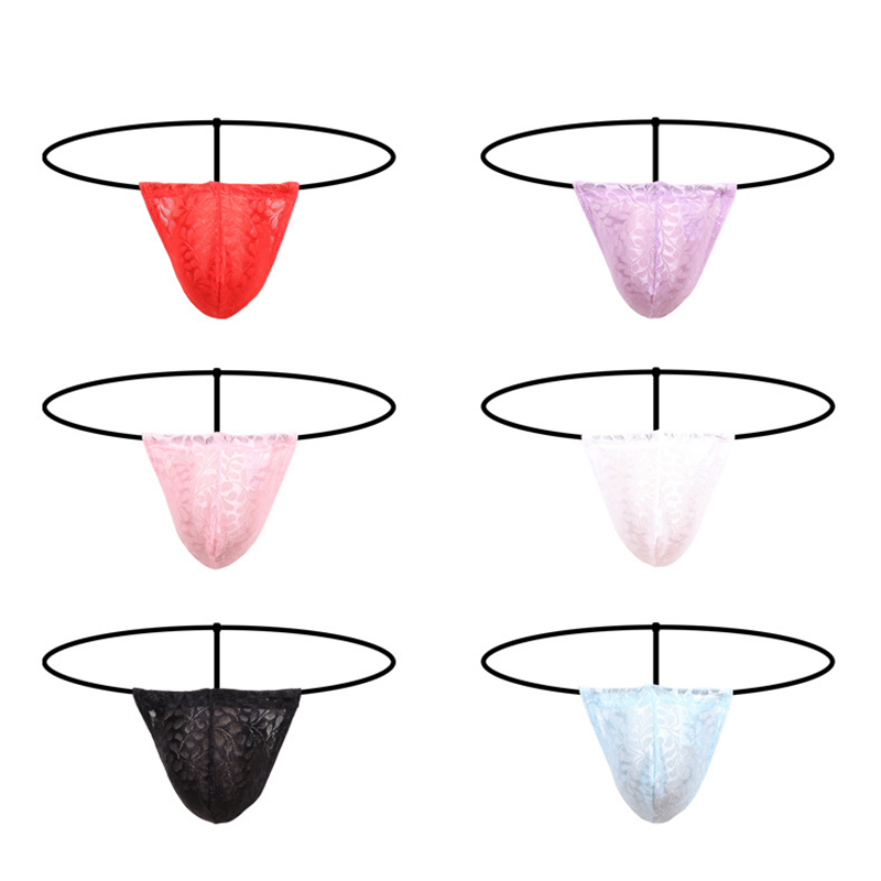 Men's Underwear Transparent G-string Thong Briefs Bulge Pouch ...