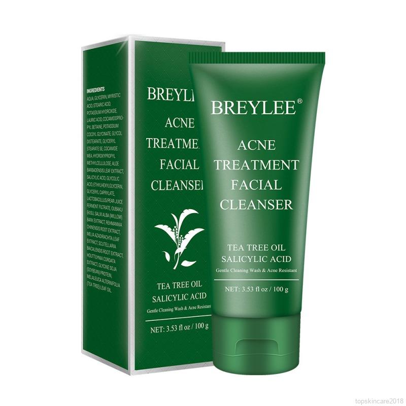 BREYLEE Facial Cleanser Acne Treatment Face Cleansing Wash Mask Skin ...